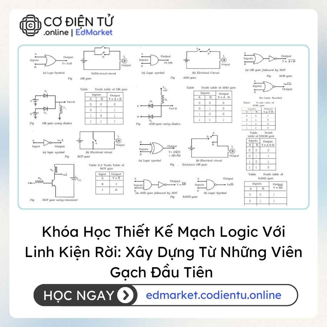 Khóa Học Thiết Kế Mạch Logic Với Linh Kiện Rời: Xây Dựng Từ Những Viên ...